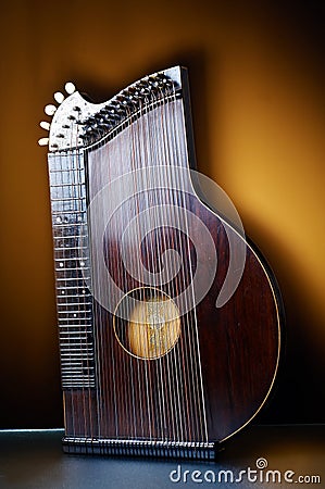 Detail Of Old Zither Instrument Royalty Free Stock Photos - Image: 3516268