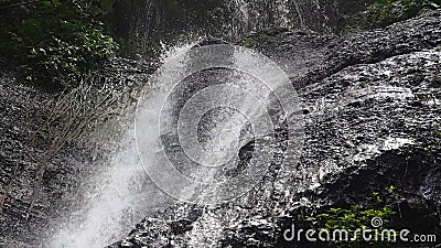 Detail of Water Falling Down from the Rock Stock Footage - Video of ...