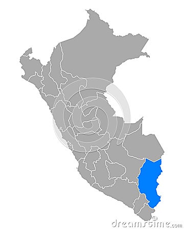 Map Of Puno In Peru Vector Illustration | CartoonDealer.com #167255792