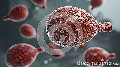 Microscopic View Of Cryptococcus Neoformans Yeast Cells Medical ...