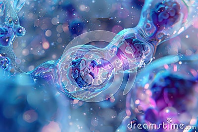 The Detailed Examination Reveals Cellular Structures With Visible ...