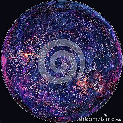 Detailed Map Of The Cosmic Microwave Background Radiation Royalty-Free ...