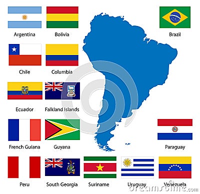Detailed South American Flags Stock Photos - Image: 5311603