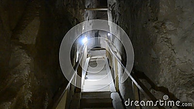 Details of the Interior Passages of the Bent Pyramid of King Sneferu, a ...
