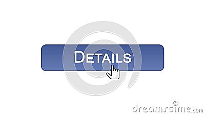 Details Web Interface Button Clicked With Mouse Cursor, Violet Color, Analysis Stock Photography ...
