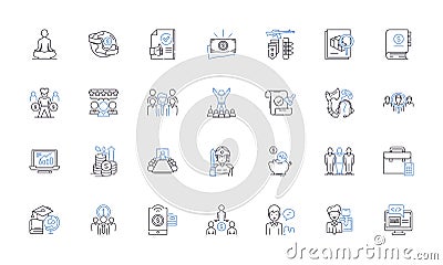 Development Labs Line Icons Collection. Innovation, Experimentation ...