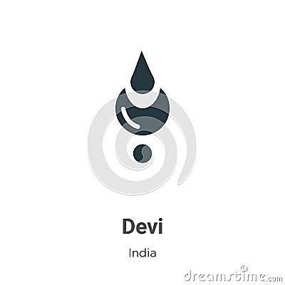 Devi Vector Icon On White Background. Flat Vector Devi Icon Symbol Sign ...