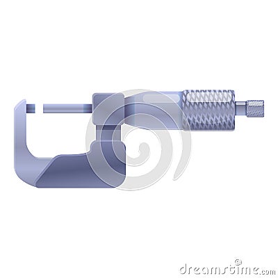 Device Micrometer Icon, Cartoon Style Vector Illustration ...