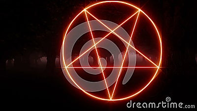 Occult Sign Of Satan Star Mystic, Magic, Background. Vintage Print ...