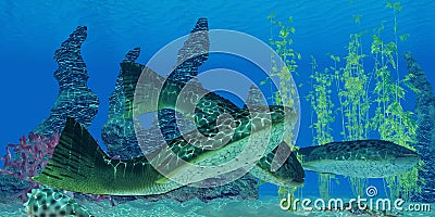 Devonian Drepanaspis Fish Stock Illustration - Image: 38930928