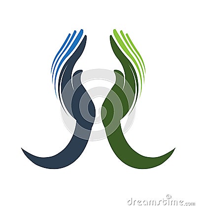 Devoted Hands Logo Vector Illustration | CartoonDealer.com #33930188