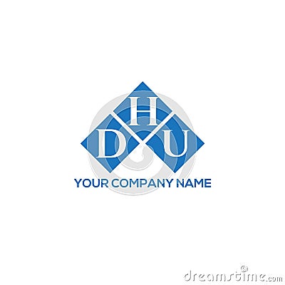 DHU Letter Logo Design On WHITE Background. DHU Creative Initials ...