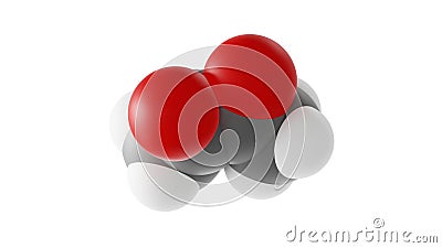 Diacetyl Molecule, Butanedione Molecular Structure, Isolated 3d Model ...