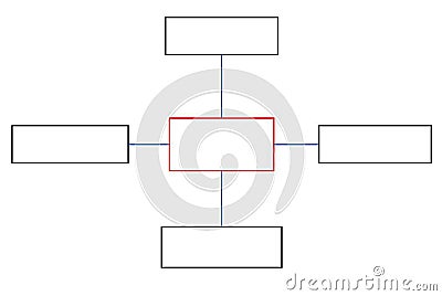 A Diagram With Five Empty Boxes Stock Image | CartoonDealer.com #117751819