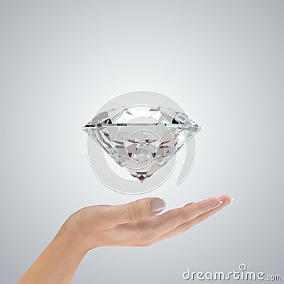Diamond In Hands Stock Photos - Image: 27389953