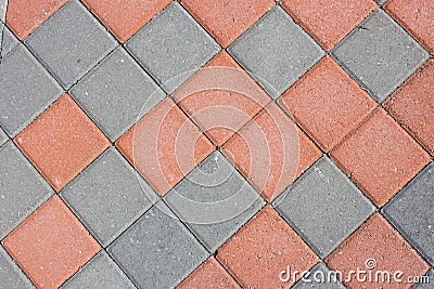 Diamond Shaped Brick Paver Royalty Free Stock Images - Image: 4530279