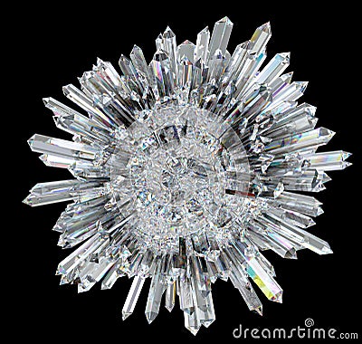 Diamond Sphere With Acute Columns Royalty-Free Stock Image ...