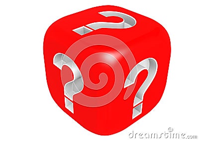 Dice With Question Mark Stock Photo | CartoonDealer.com #29027748