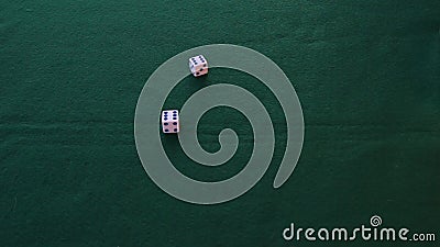 Rolling the double dice stock footage. Video of spotted - 131627450