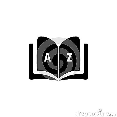 Dictionary Icon. Glossary. Badge With Book. Dictionary Logo. Library ...