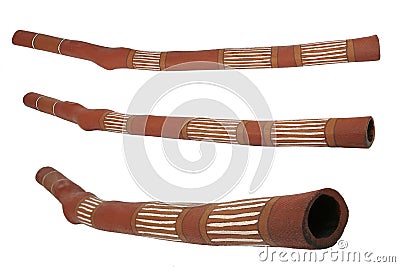 Didgeridoo, Musical Instrument Of The Australian Aboriginals Stock ...