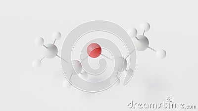 Diethyl Ether Molecule 3d, Molecular Structure, Ball And Stick Model ...