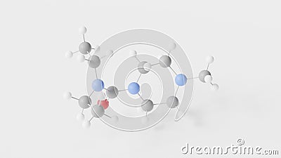 Diethylcarbamazine Molecule 3d, Molecular Structure, Ball And Stick ...