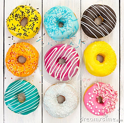 Different Colorful Donuts Royalty-Free Stock Photo | CartoonDealer.com ...