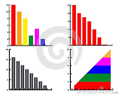 Different Diagrams Cartoon Vector | CartoonDealer.com #62494701