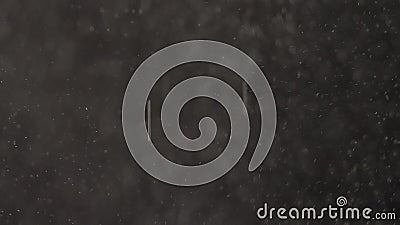 Different Sized Pieces of Dust Falling from Above. Slow Motion Stock ...