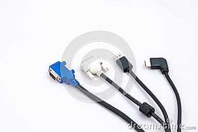 Different Types Of LCD Connectors. Royalty-Free Stock Photo ...