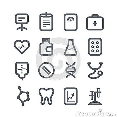 Different Vertical Healthcare Icons Royalty Free Stock Photo - Image ...