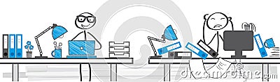 Different Ways Of Working Stock Illustration - Image: 76651474