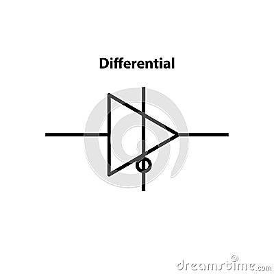 Differential. Electronic Symbol. Illustration Of Basic Circuit Symbols ...