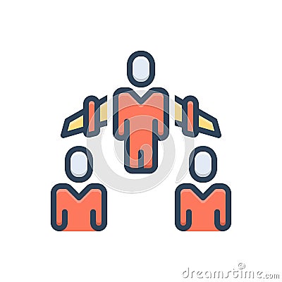 Color Illustration Icon For Differential, Distinctive And Different ...