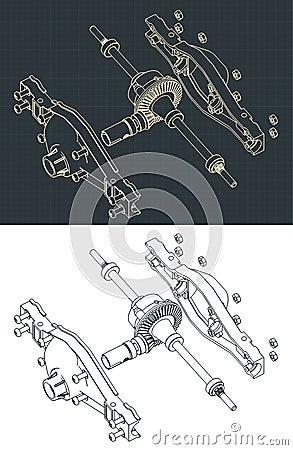 Differential Isometric Drawings Cartoon Vector | CartoonDealer.com ...