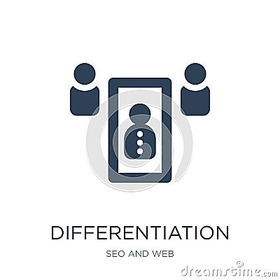 Differentiation Icon In Trendy Design Style. Differentiation Icon ...
