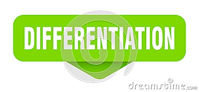 Differentiation Sticker. Differentiation Sign On Transparent Background ...
