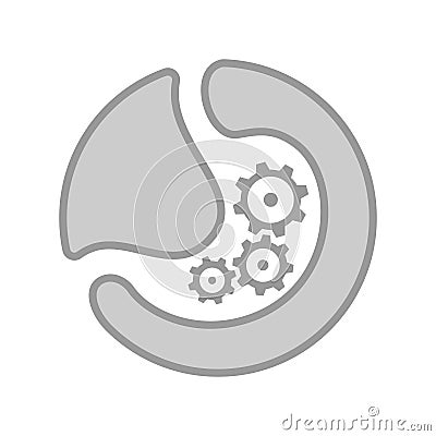 Digestion Process Graphic Icon Vector Illustration | CartoonDealer.com ...