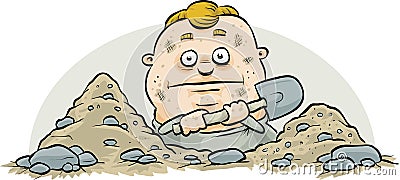 Digging Man Stock Illustration - Image: 41557592