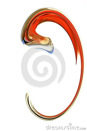 Digital Abstract Art - Ear Royalty Free Stock Photography - Image: 286177