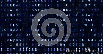 Digital Abstract Background. the Numbers Change Dramatically in a ...