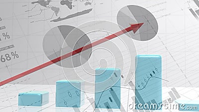 Bar graph increasing stock video. Video of people, firm - 150259375