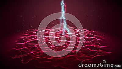 Lightning and Underwater Waves Stock Video - Video of electricity ...