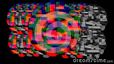 Colorful static stock video. Video of grain, animation - 150276441