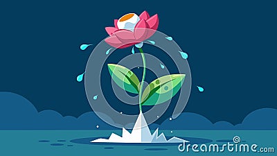 A Digital Animation Of A Flower Blooming And Withering In A Loop ...