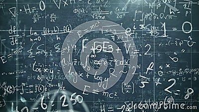 Digital Animation of Mathematical Equations and Formula Floating ...
