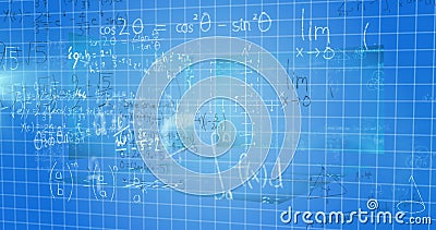 Digital Animation of Screens with Mathematical Equations Over Grid ...