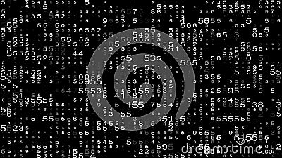 Digital Background Black Matrix. Matrix Background. Binary Computer ...