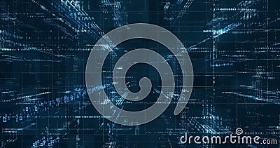 Digital Binary Code Network Fly-through Stock Video - Video of binary, digital: 170129355